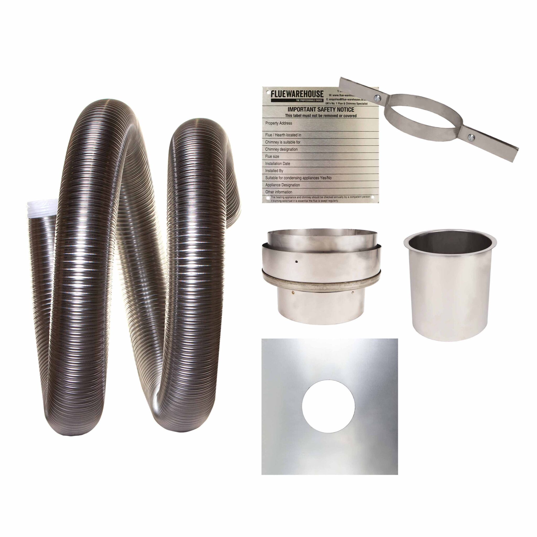 Chimney Flue Liner 904L & Fitting Kit 504 - £286.51